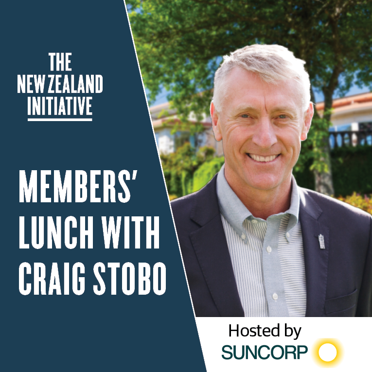Members' Lunch with Craig Stobo | The New Zealand Initiative