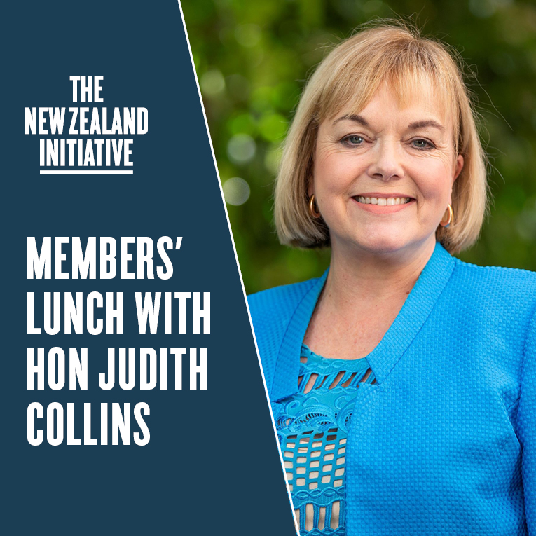 Members' Lunch with Hon Judith Collins | The New Zealand Initiative