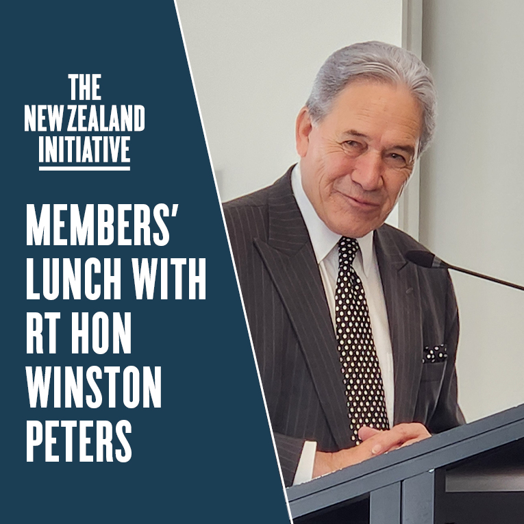 Members' Lunch with Rt Hon Winston Peters | The New Zealand Initiative