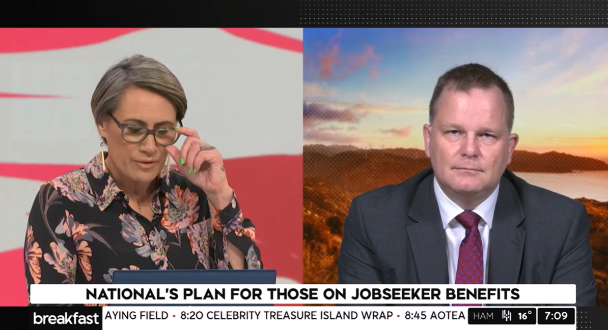 TVNZ Breakfast: National's plan for those on jobseeker benefits | The ...